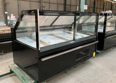 China VENTILATED COOLING REFRIGERATED FOOD SHOWCASES WITH BACK STORAGE CABINETS for sale