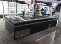 China Plug - In Horizontal Showcase Fridge Freezer With Sliding Galss Lid for sale