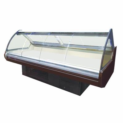 China Supermarket Deli Display Fridge Showcase With Front Sliding Glass Door for sale
