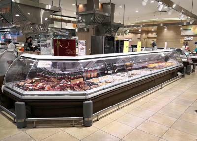 China Fresh Meat and Fish Deli Display Fridge with Open Top and temperature -2 to 2 ℃ for sale