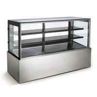 China 1200MM Long Cafe Cake Display Fridge With Back Sliding Glass Door And LED Lights for sale