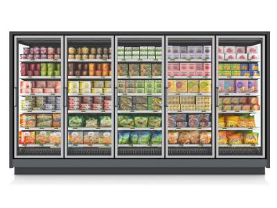 China Commercial Air-Cooling Freezers Equipped With Anti-Fog Glass Doors for sale