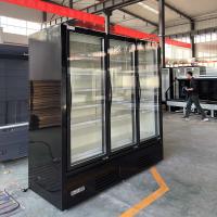 China Cold - Food Display Fridge With Full - Height Frameless Anti - Fog Glass Doors for sale
