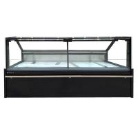 China Refrigerated Meat Display Cases Come With Stainless Steel Interiors for sale