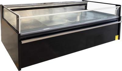 China Deli Refrigeration Equipment With Lift-Up Front Straight Glass Door for sale