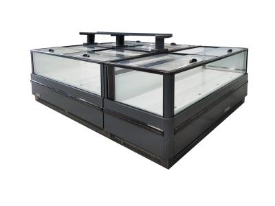 China Frost Free Chest Freezer Supplier With Ultra Large Glass Window for sale