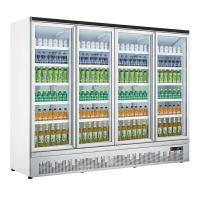 China Upright Display Bar Fridge With Glass Door And 5 PCS Shelves for sale
