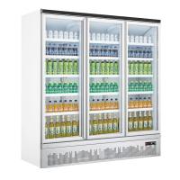 China Upright Display Bar Fridge With Glass Door And 5 PCS Shelves for sale