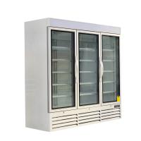 China Glass Door Merchandiser Refrigerator With Frameless Double-Glazed LOW-E Glass Door for sale