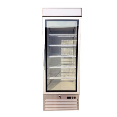 China Stand Up Glass Door Freezer With Frameless Triple Glazed Anti-Fog Glass Door for sale