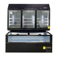 China Top Glass Door Freezer Dealer With External Steel Support And Internal 3pcs Adjustable Shelves for sale