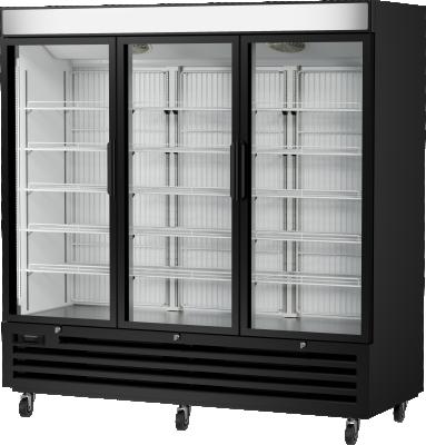 China REFRIGERATOR WITH 3 GLASS DOOR FRONT for sale