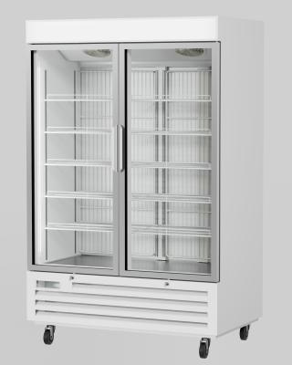 China DOUBLE GLASS DOOR UPRIGHT FREEZER for sale