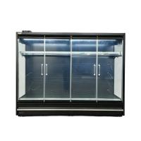 China High Capacity  Multidecks  Display Fridge With Glass Door For Supermarket for sale