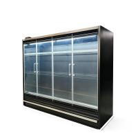 China High Capacity  Multidecks  Display Fridge With Glass Door For Supermarket for sale