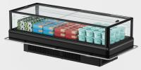 China Supermarket Sliding Door Chest Freezer With Ultra High Glass Window for sale