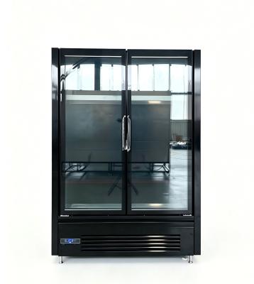 China Commercial Display Freezer With Triple Glazed Anti-fog Glass Door for sale