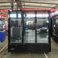 China Anti-fog Glass Door Upright Commercial Freezer for Supermarket for sale