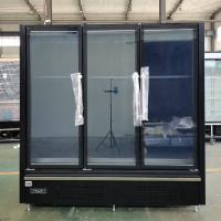 China Anti-fog Glass Door Upright Commercial Freezer for Supermarket for sale