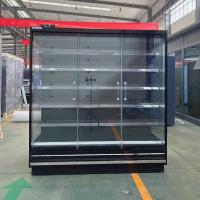 China Heightened Remote Glass Door Multideck Refrigerated Showcase Energy Saving Commercial Display Chiller for sale