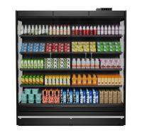 China Heightened Remote Glass Door Multideck Refrigerated Showcase Energy Saving Commercial Display Chiller for sale