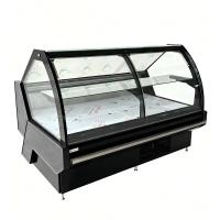 China Curved Deli Lift-Up Display Glass Chiller With 304 Stainless Interior for sale