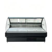 China Panoramic Lift-Up Glass Display Counter With Built-In Storage Cabinet for sale