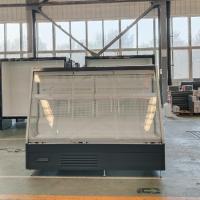 China Commercial Semi Height  Glass Door Refrigerator for Supermarket Refrigeration for sale