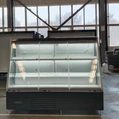 China Commercial Semi Height  Glass Door Refrigerator for Supermarket Refrigeration for sale