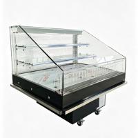 China Four Sided Panoramic Multidecks Self-Contained Cabinet With Auto Evaporation Water Tray for sale