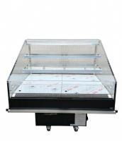 China Four Sided Panoramic Multidecks Self-Contained Cabinet With Auto Evaporation Water Tray for sale