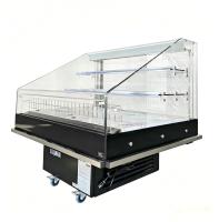China Four Sided Panoramic Multidecks Self-Contained Cabinet With Auto Evaporation Water Tray for sale