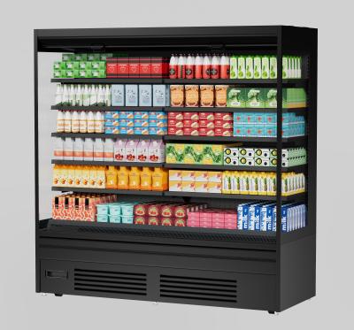 China Plug-in Open Multideck Refrigerated Cooler Self-contained Compressor with R290 Gas for sale