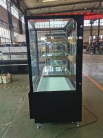 China New Style Cake Display Refrigerator with LED Lighting Triple-Layer Anti-Fog Glass and R290 Refrigerant for sale