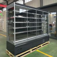 China Plug-in Glass Door Multideck Refrigerated Showcase  Commercial Chiller Self-contained with R290 Gas for sale