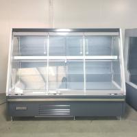 China Commercial Semi Height  Glass Door Refrigerator for Supermarket Refrigeration for sale