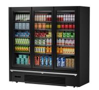 China Plug-in Upright Triple Glass Door Multideck Freezer Commercial Display Cabinet Self-contained with R290 Gas for sale