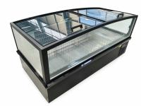 China Large Capacity Static Cooling Island Freezer With Combinative End Cabinet for sale