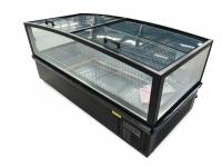 China Large Capacity Static Cooling Island Freezer With Combinative End Cabinet for sale