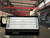 China Plug-in Semi Vertical Glass Door Multideck Chiller Commercial Refrigerated Display Cabinet with LED light for sale