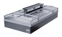 China Multi-Size Static Cooling  Island Freezer,Plug-In With Auto Defrost For Supermarket for sale