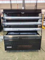 China Compact Semi Vertical Open Multideck Cooler Plug-in Commercial Refrigerated Display Cabinet with R290 Gas for sale