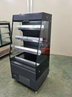 China Compact Semi Vertical Open Multideck Cooler Plug-in Commercial Refrigerated Display Cabinet with R290 Gas for sale