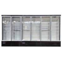 China Upright Multideck Glass Door Refrigerator Commercial Display Fridge and Freezer with LED light for sale