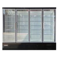 China Upright Multideck Glass Door Refrigerator Commercial Display Fridge and Freezer with LED light for sale