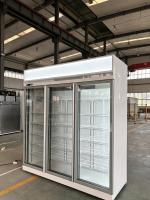 China Plug-in Deep Capacity Upright Glass Door Refrigerator Commercial Display Chiller & Freezer for sale