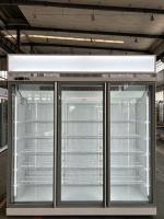 China Plug-in Deep Capacity Upright Glass Door Refrigerator Commercial Display Chiller & Freezer for sale