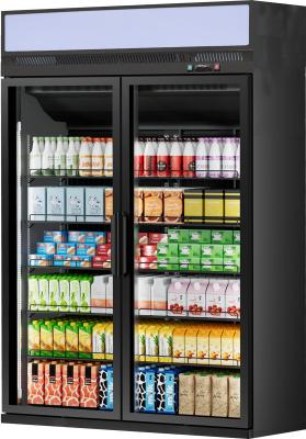 China Plug-in Deep Capacity Upright Glass Door Refrigerator Commercial Display Chiller & Freezer for sale