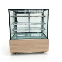 China Upright Ventilated Triple Glazed Anti-Fog Dessert Chiller With 2/3 Shelf Options for sale