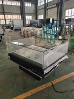 China Open Island Refrigerated Display Counter with R290 Refrigerant 4-Sided Transparent Design and Digital Thermostat for sale